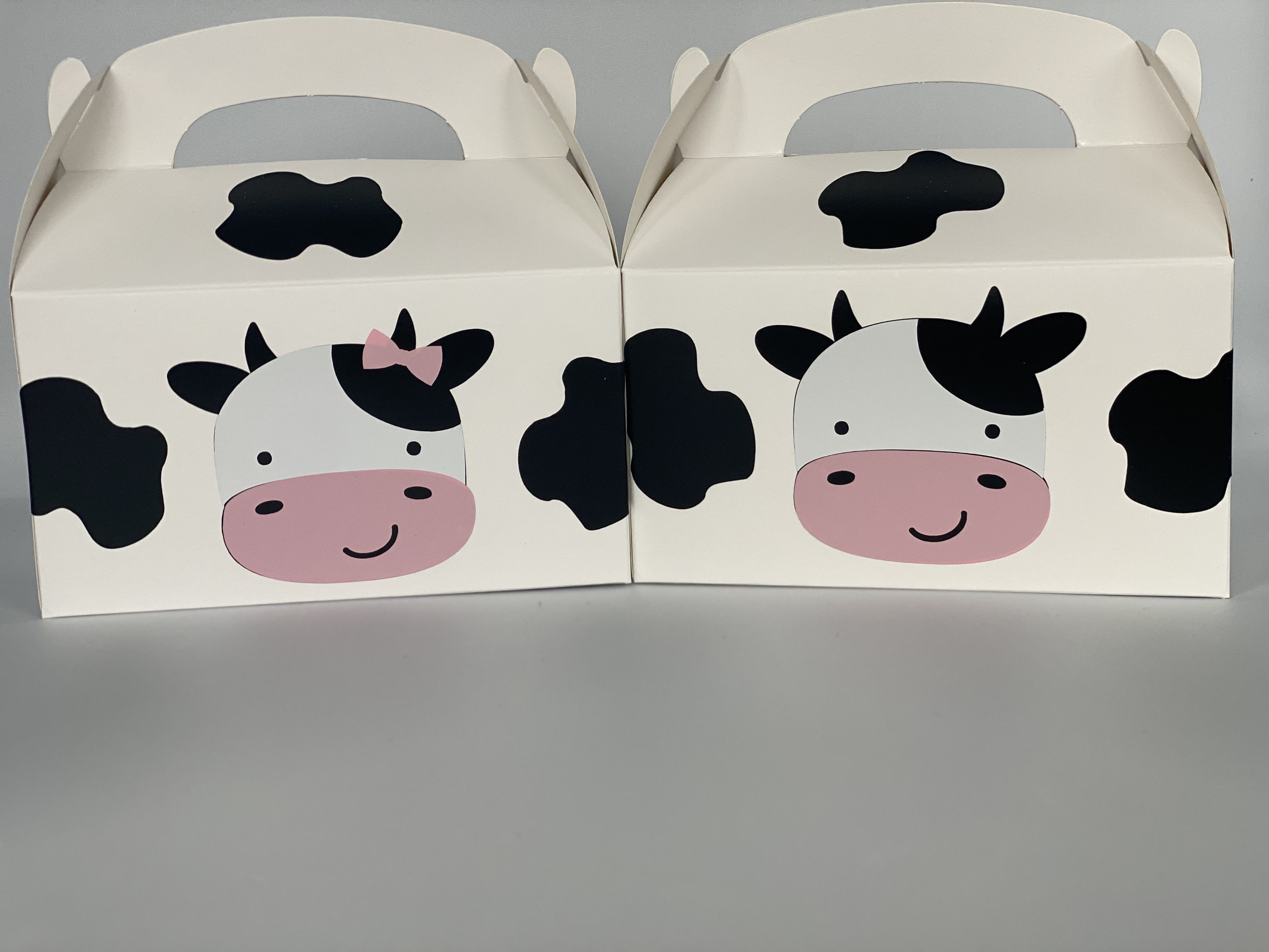 Cow Party Favors Boxes Farm Party Supplies Farm Animal - Etsy