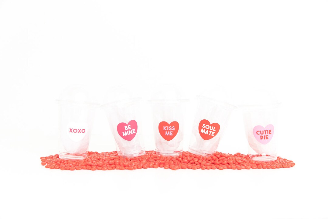 Valentine Party Cups Valentine Birthday Party Cups Valentine - Etsy