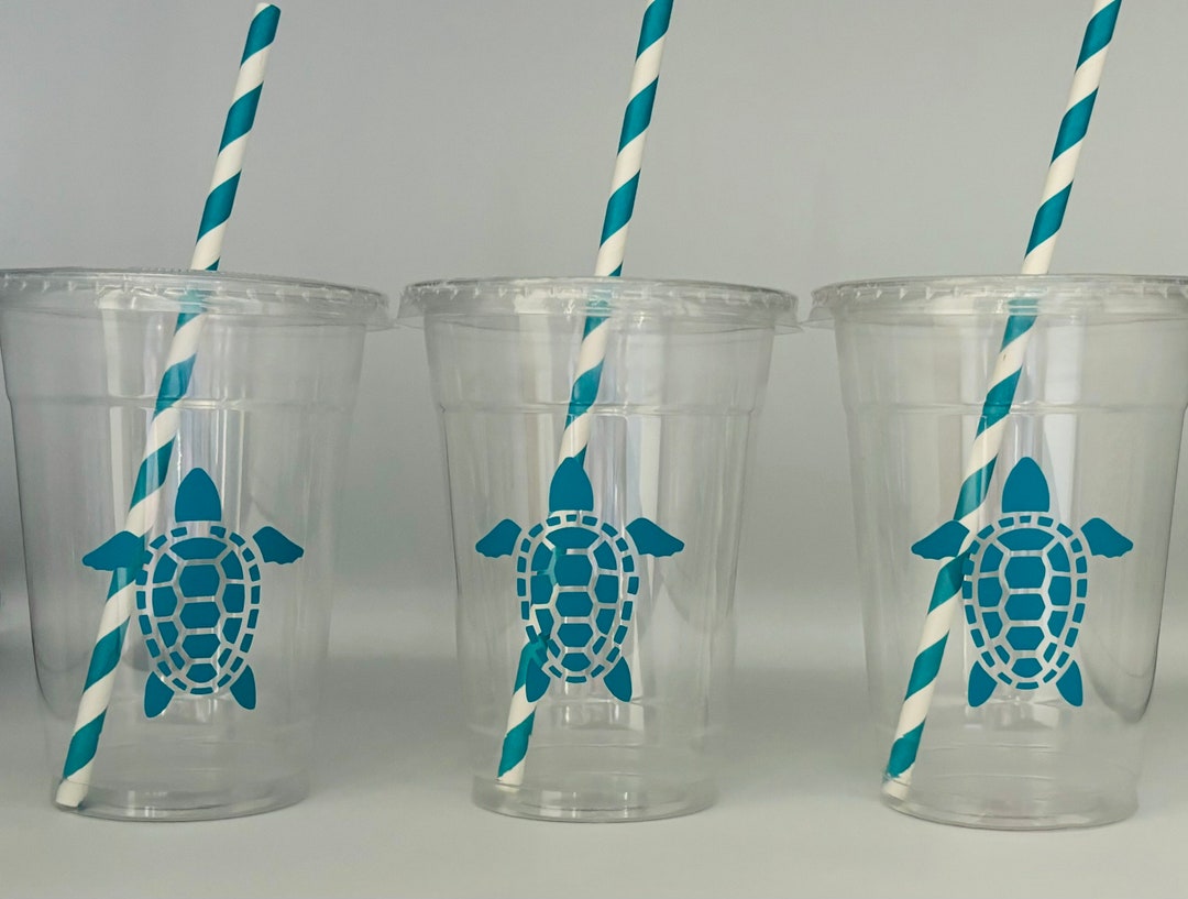 Turtle Party Cups, Turtle Birthday Party, Turtle Baby Showr, Reptile ...