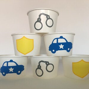 Police Party Cups Cop Party Cups Police Birthday Party Cups - Etsy