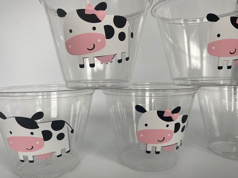 Cow Party Cups Cow Birthday Party Cow Party Supplies Farm | Etsy