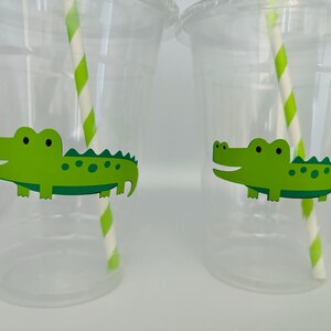 Alligator Party Cups, Alligator Birthday Party Cups, Alligator Baby ...