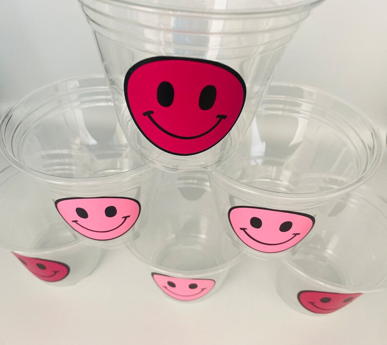 Pink Smiley Party 1st Birthday Smiley Face Party Smiley - Etsy