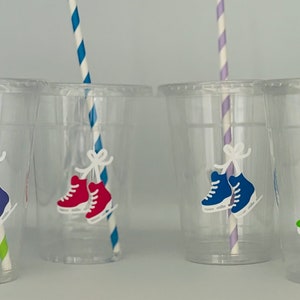 Ice Skating Party Cups, Ice Skating Birthday, Ice Skating Party Favors ...