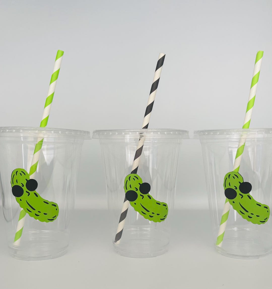 Pickle Party Cups, Kind of a Big Dill, Pickle Party Favors, Disposable ...