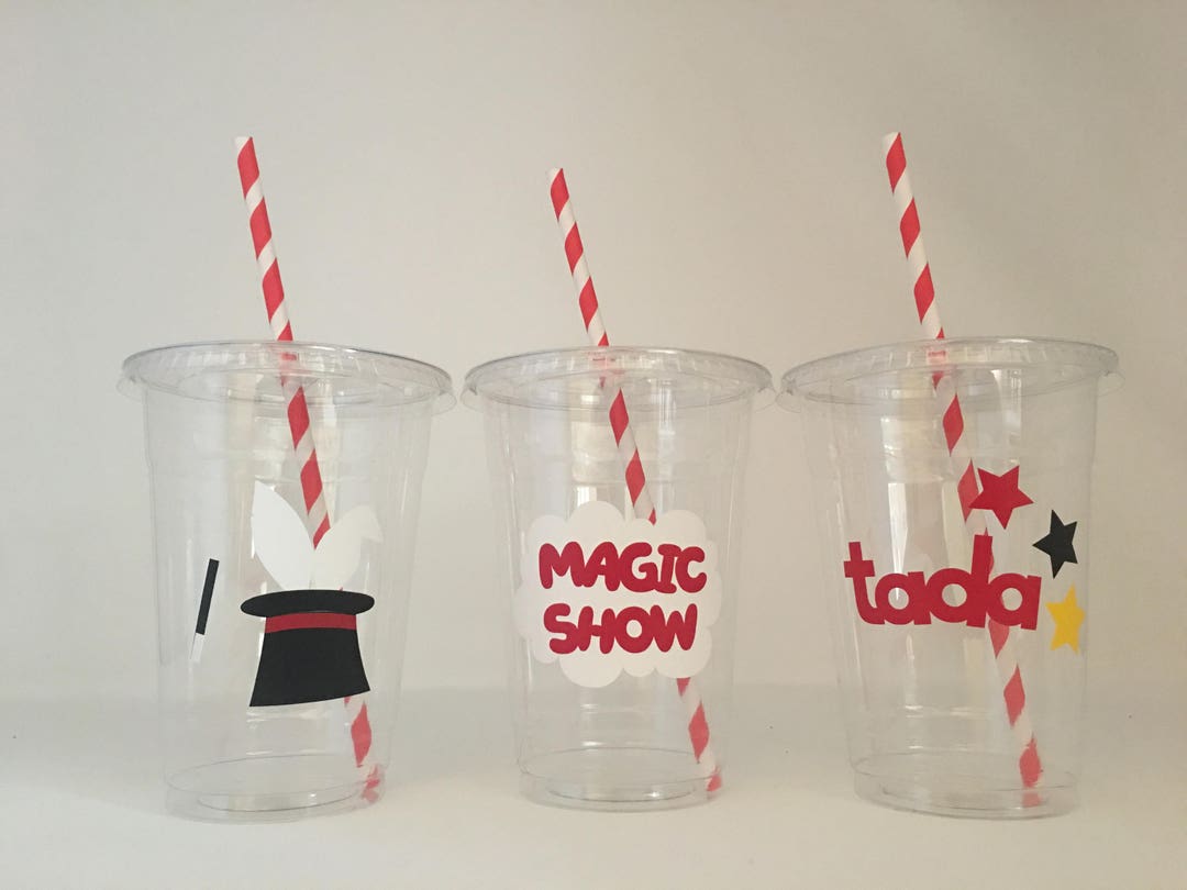 Magic Party Cups, Magician Party Cups, Magic Birthday Party, Magic Baby ...