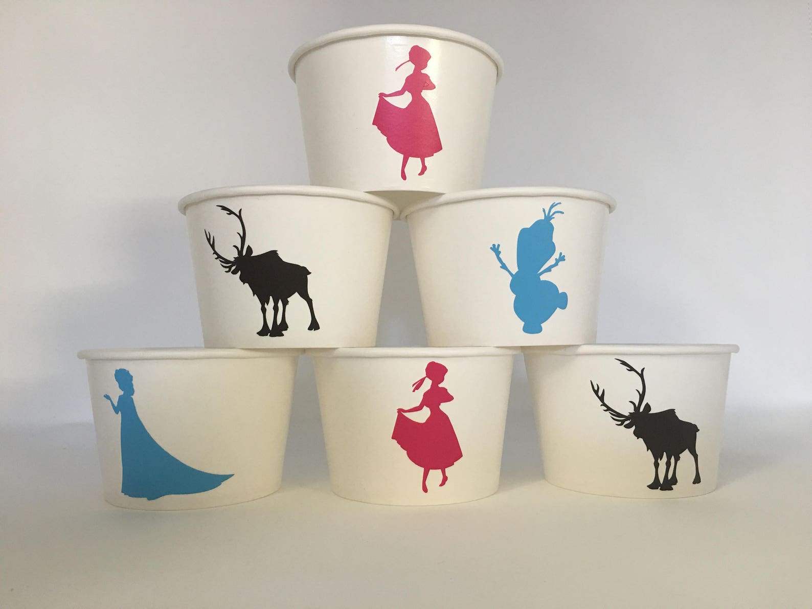 Frozen Party Snack Cups, Frozen Birthday Snack Cups, Elsa Party, Anna ...