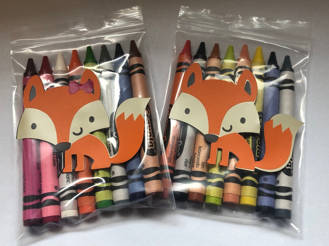 Fox Party Favors Fox Birthday Party Favors Woodland Party - Etsy