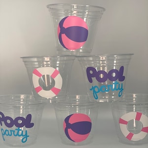 Beach Ball Party Cups, Beach Ball Birthday Bash, Beach Ball Party ...