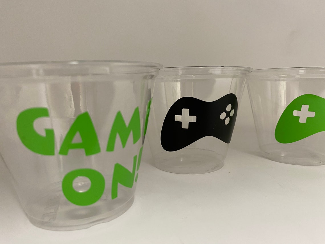 Gaming Party Cups Gaming Birthday Party Gaming Party Favors | Etsy