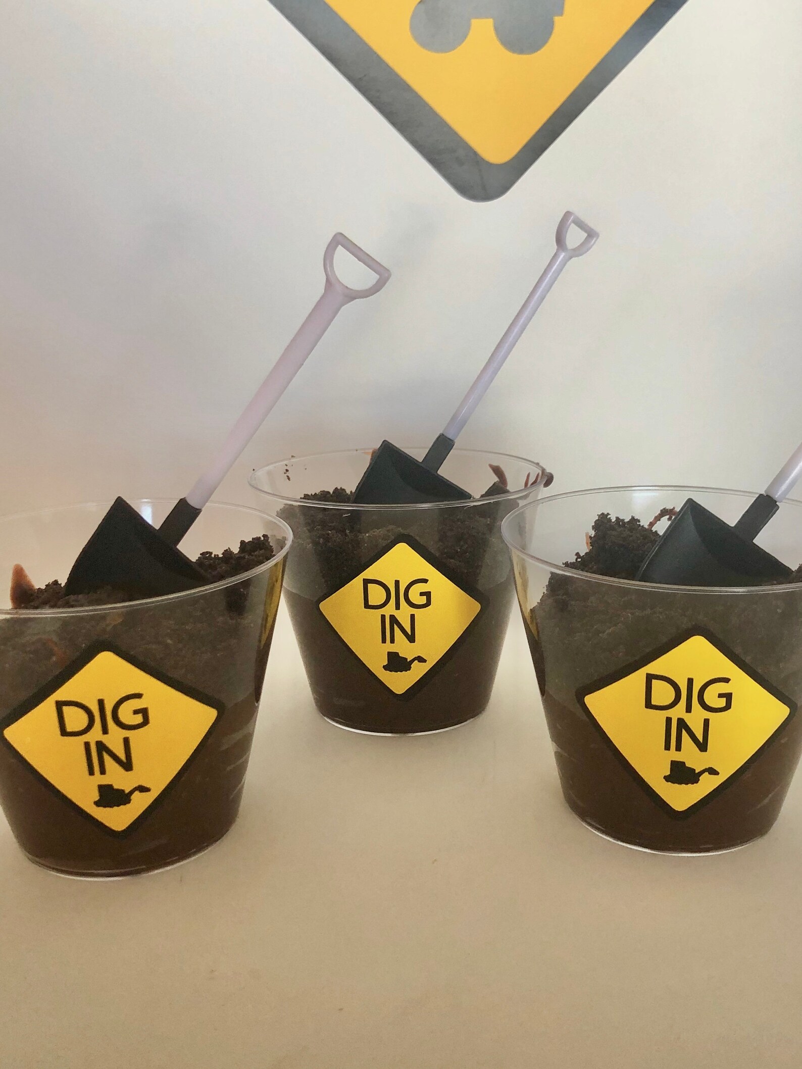 Construction Party Cups Construction Birthday Party Dig in - Etsy