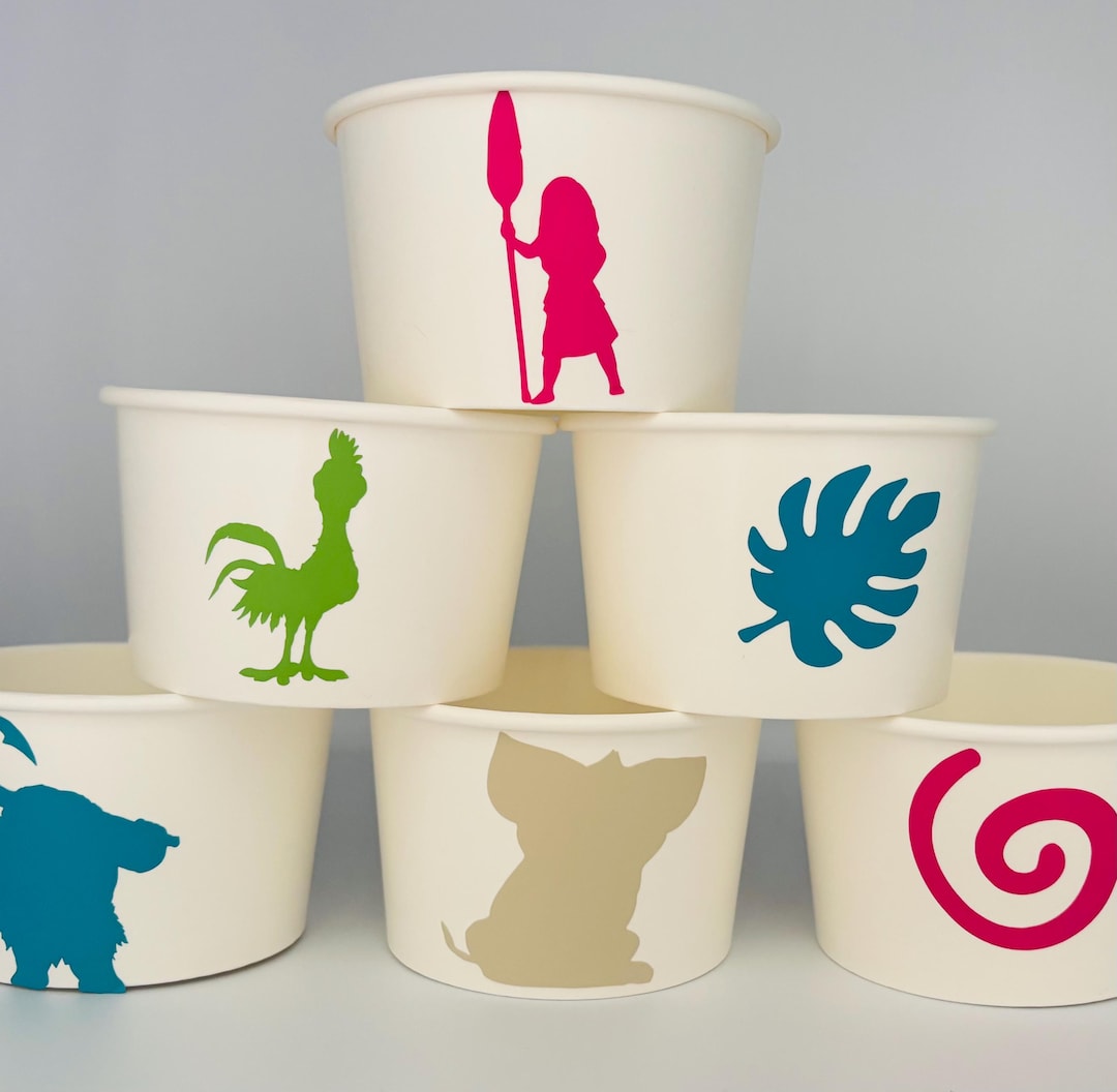 Moana Party Cups, Moana Birthday Party Cups, Maui Party Cups, Maui ...