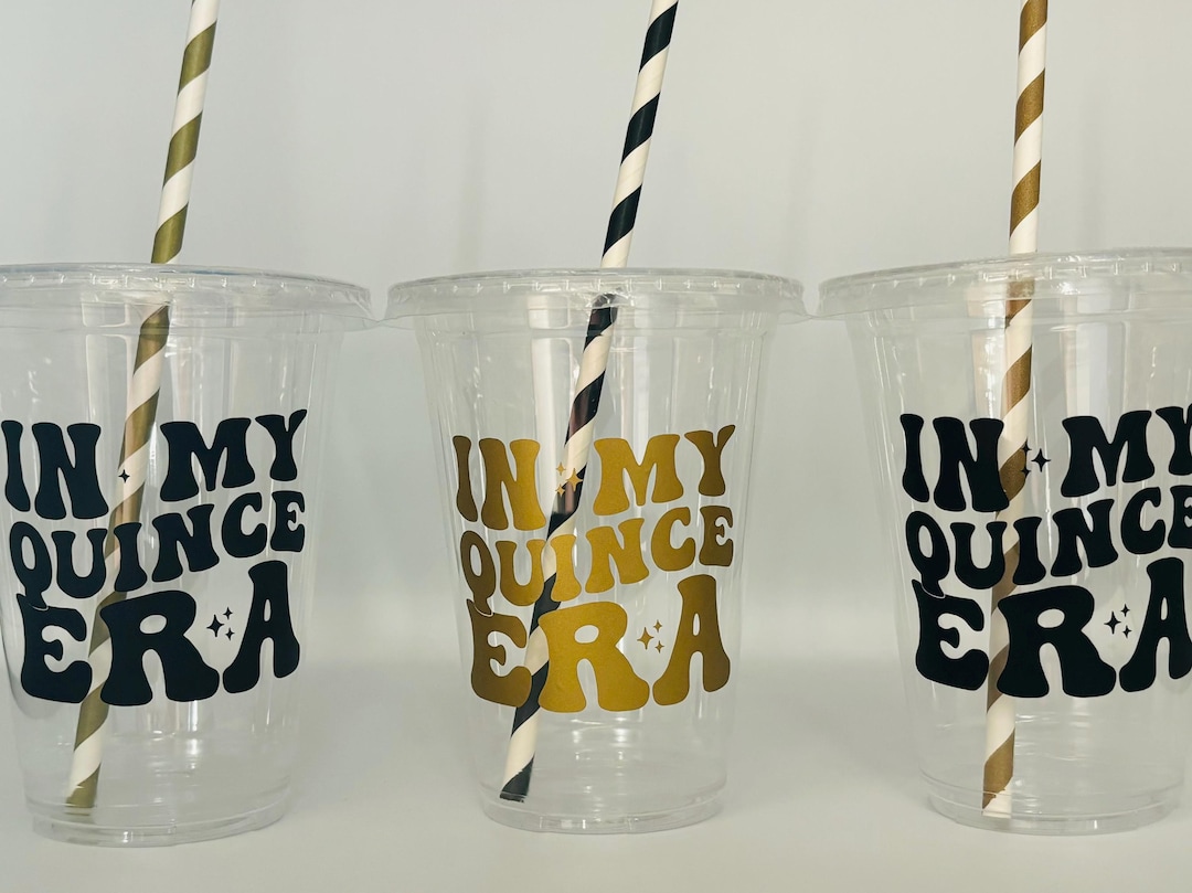 Quinceañera Party Cups, Custom Mis Quince Favors, 16oz Disposable ...
