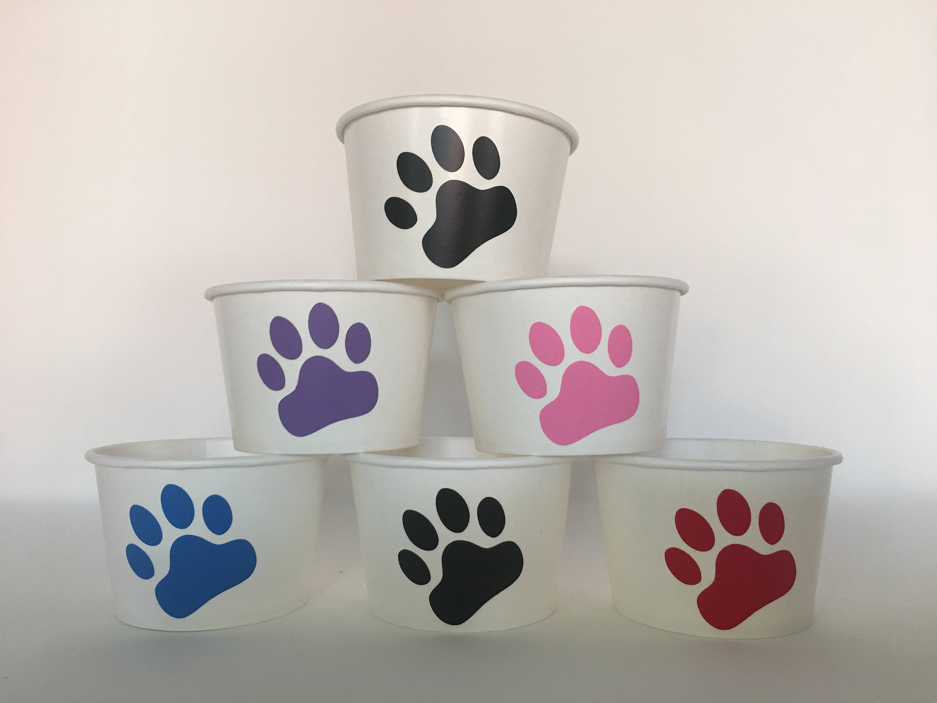 Puppy Party Snacks Cups Dog Party Snack Cups Puppy Birthday | Etsy