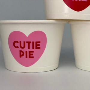 Valentine Party Snack Cups, Valentine Birthday Party Snack Cups ...