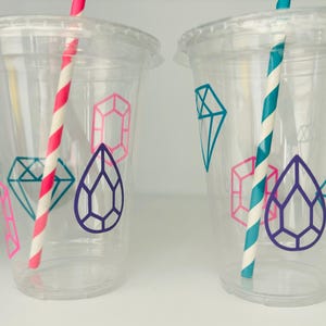 Gem Birthday Party Cups, Crystal Party, Diamond Party, She's a Gem ...
