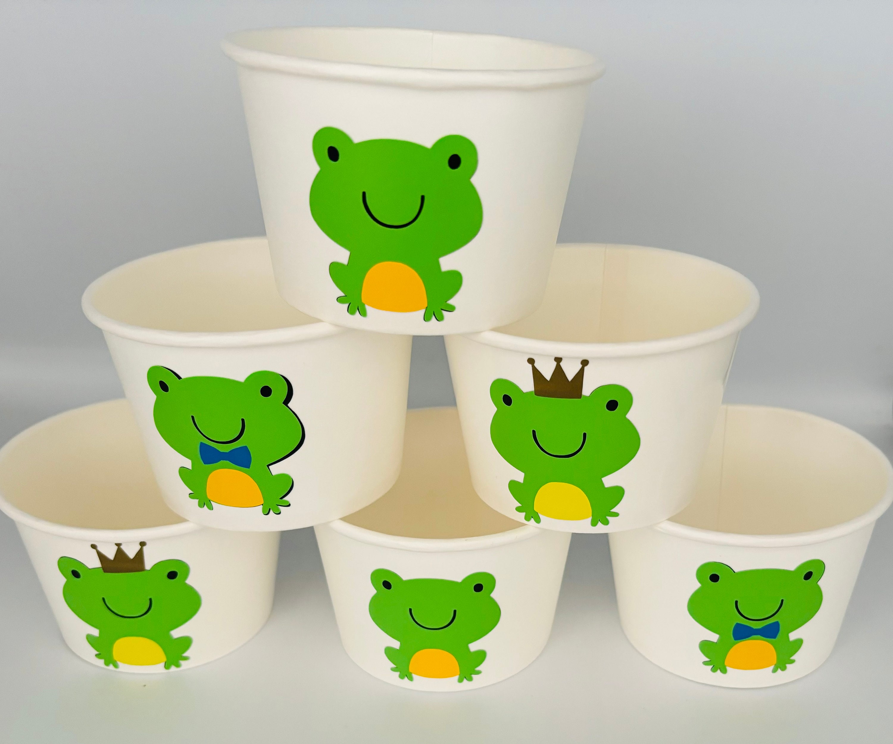 Frog Party Cups, Frog Birthday Party Cups, Frog Party Favor Cups, Royal ...