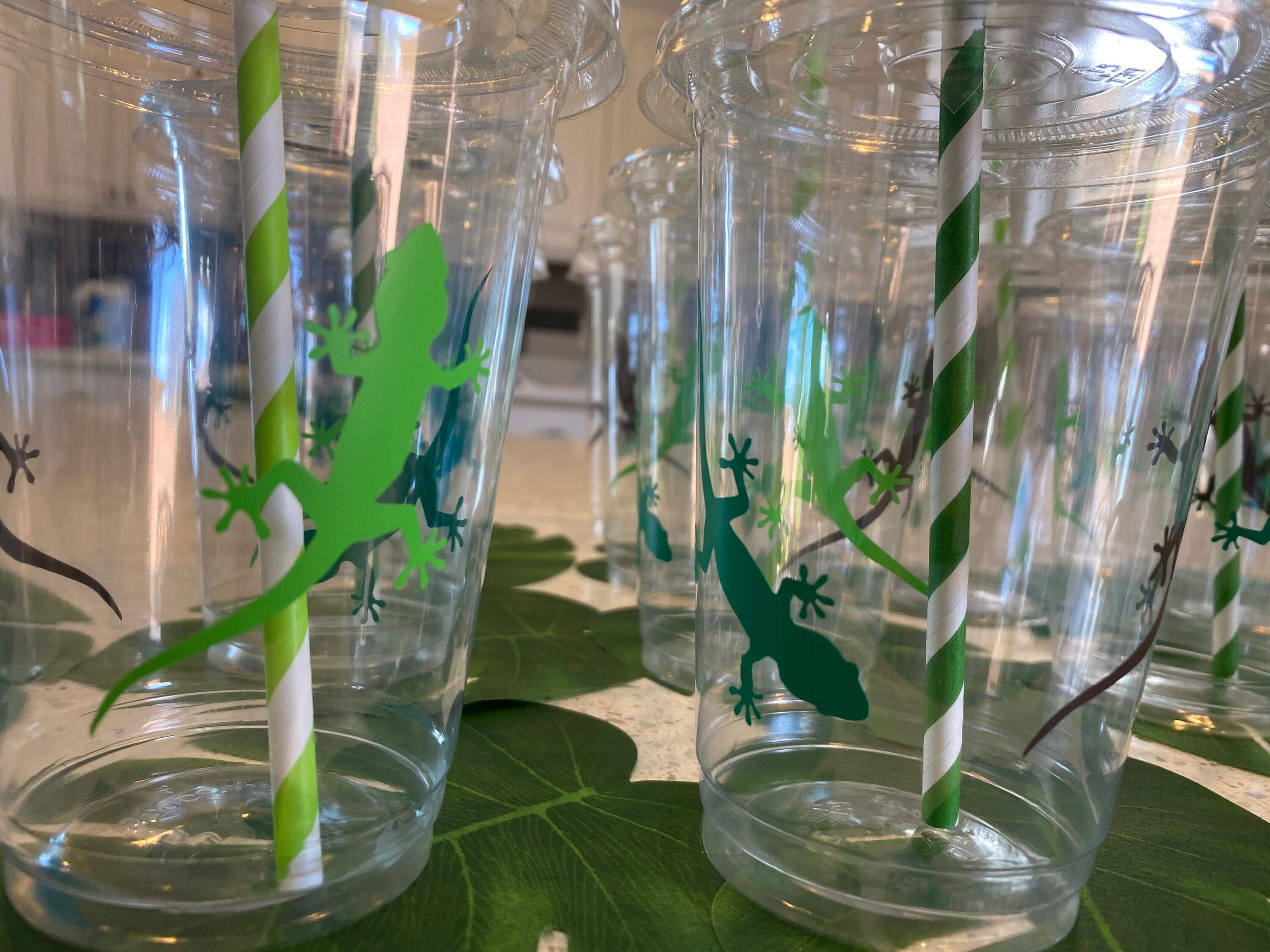 Lizard Party Cups Reptile Birthday Party Cups Snack Party - Etsy