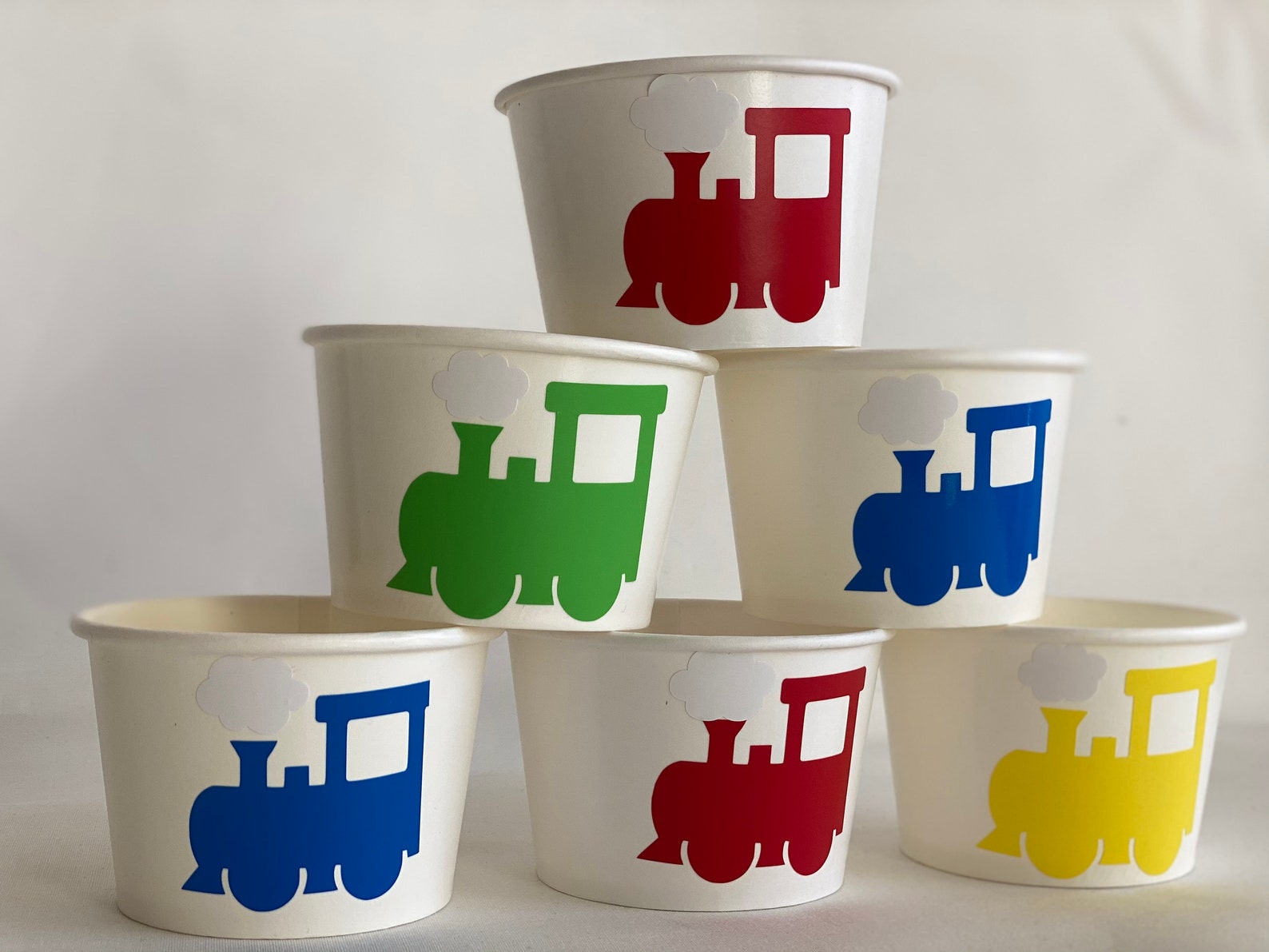 Train Party Snack Cups Train Birthday Party Snack Cups Train | Etsy