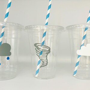 Tornado Party Cups, Weather Birthday Party, Thunder, Lighting Party ...