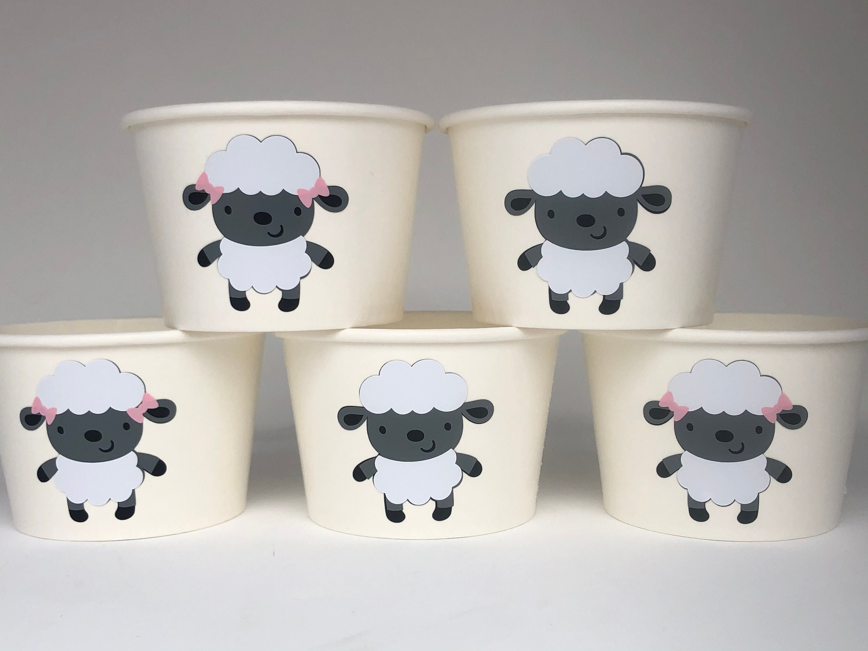 Sheep Party Snack Cups Sheep Birthday Party Sheep Baby - Etsy