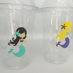 Mermaid Party Cups, Mermaid Birthday Party Cups, Mermaid Party Favor ...