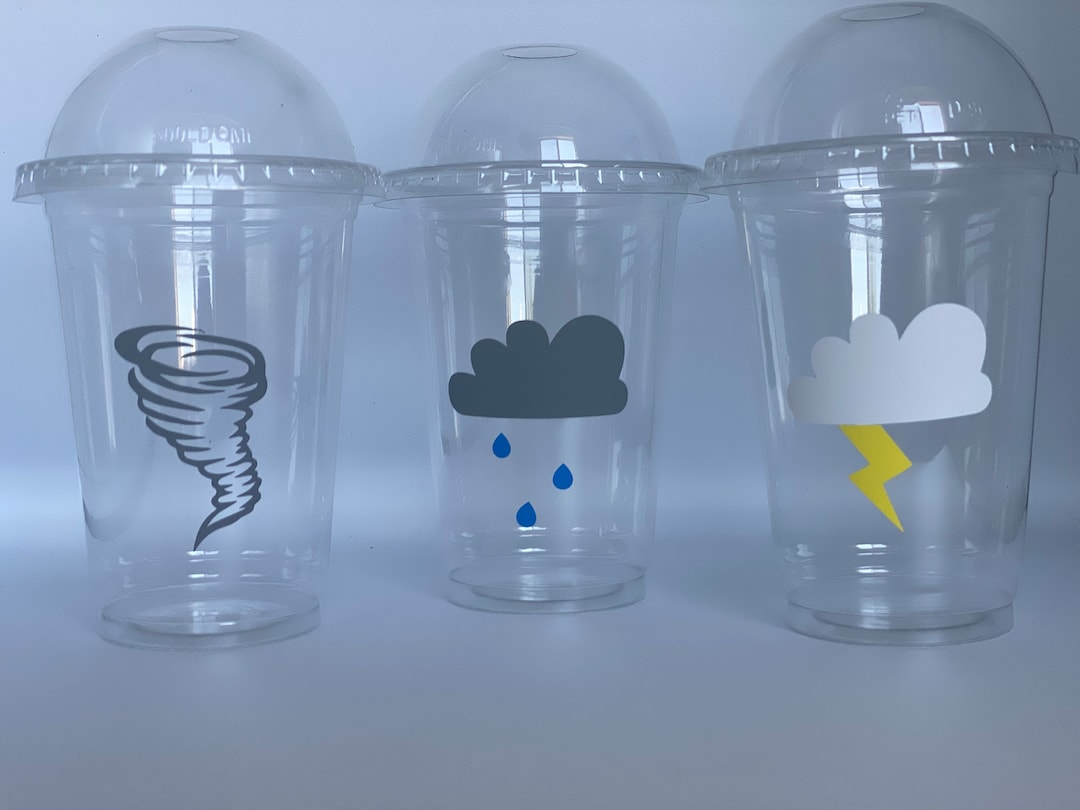 Weather Party Cups, Tornado Party Cups, Rain Cloud, Thunder and ...