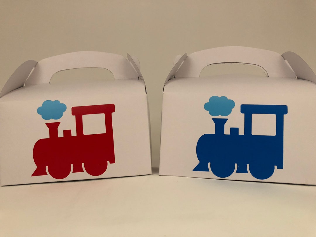 Train Party Favor Boxes, Train Party Favors, Train Birthday Party ...