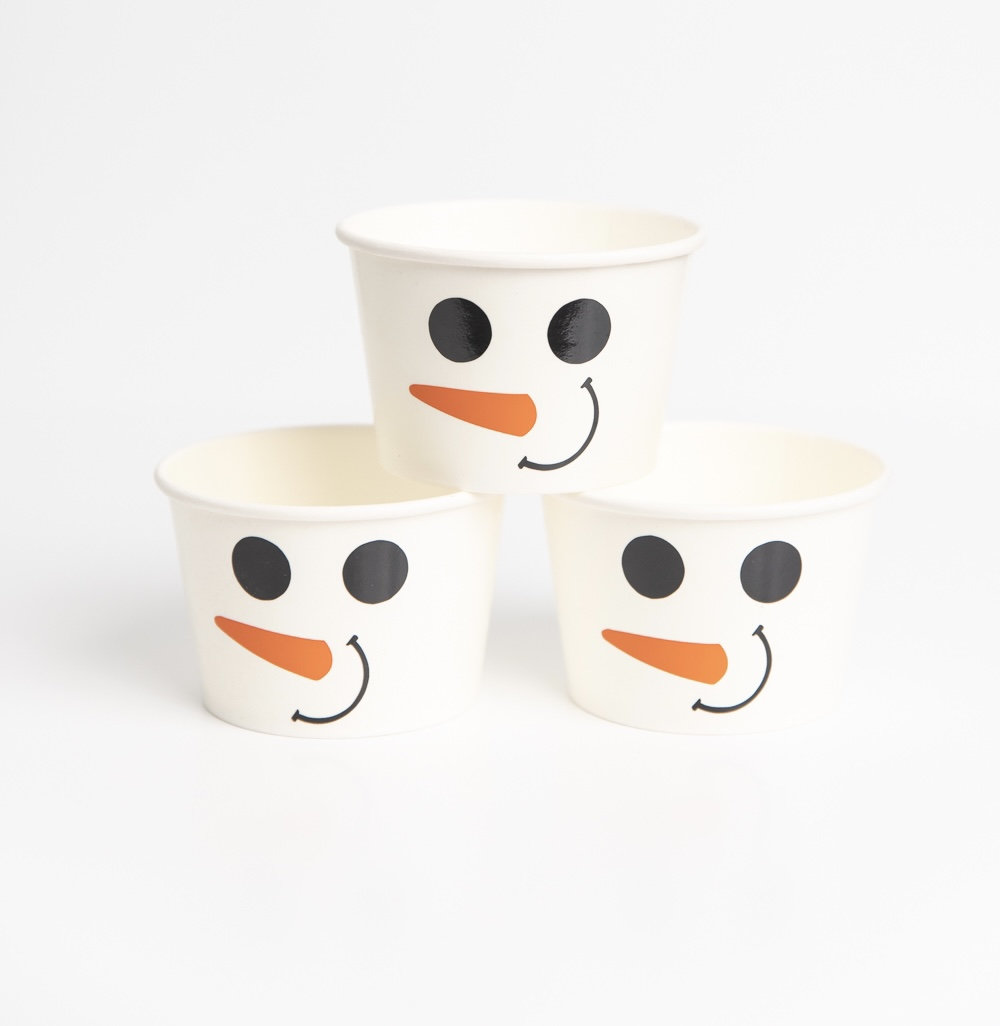 Snowman Party Snack Cups Snowman Birthday Party Winter Party - Etsy
