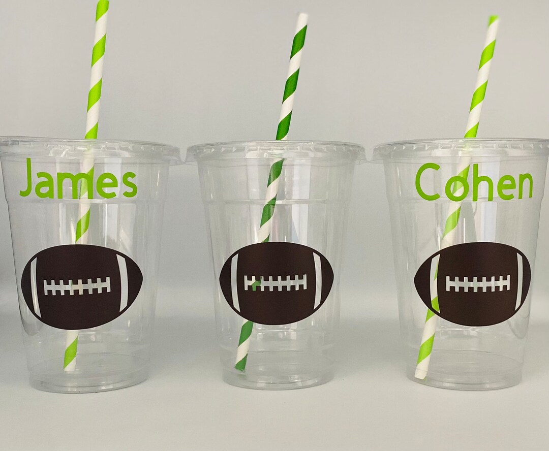Football Birthday Football Party Cups, Football Birthday Party Cups ...