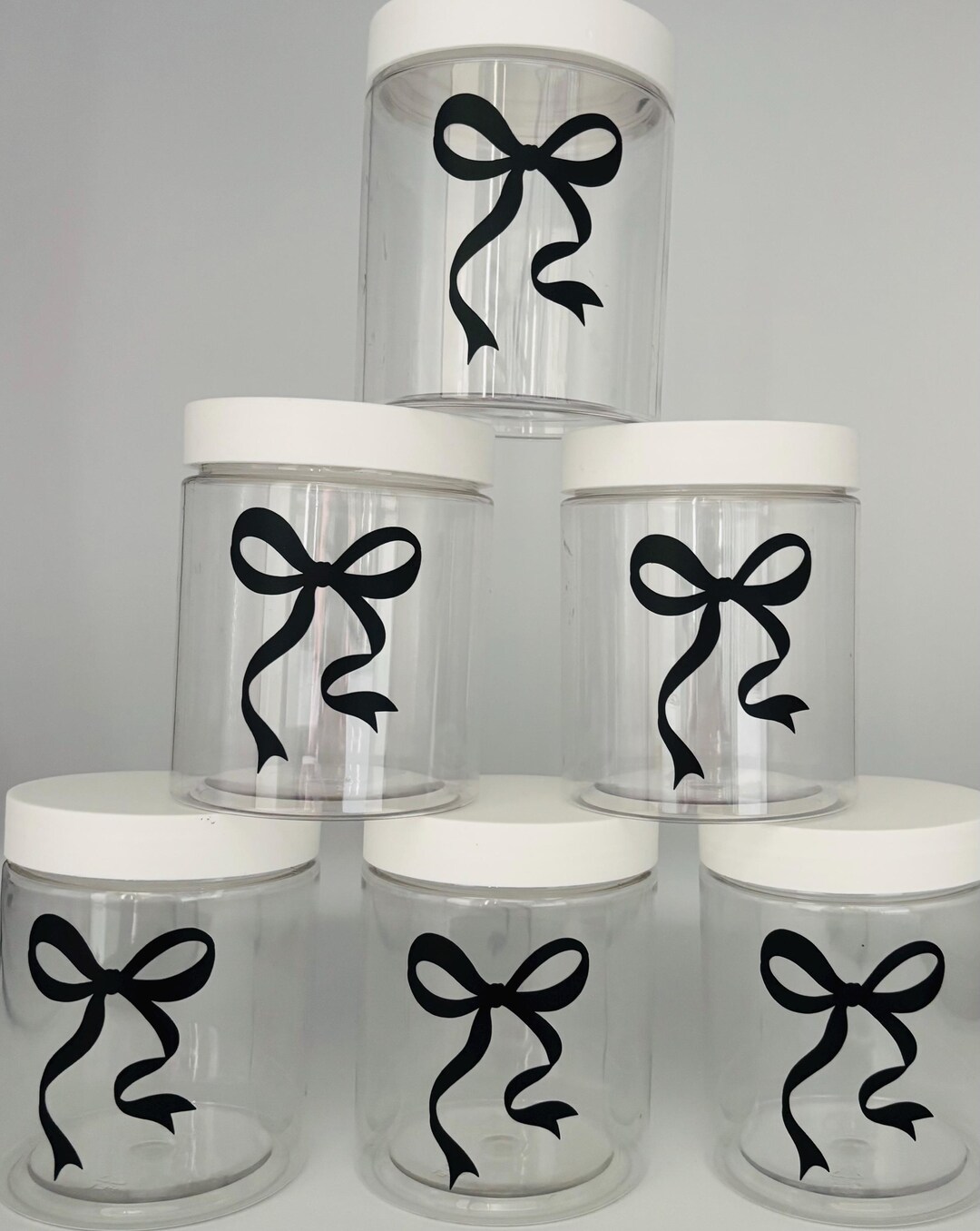 Bow Party Favors, Pink Bow Birthday Party Containers, Bow Baby Shower ...