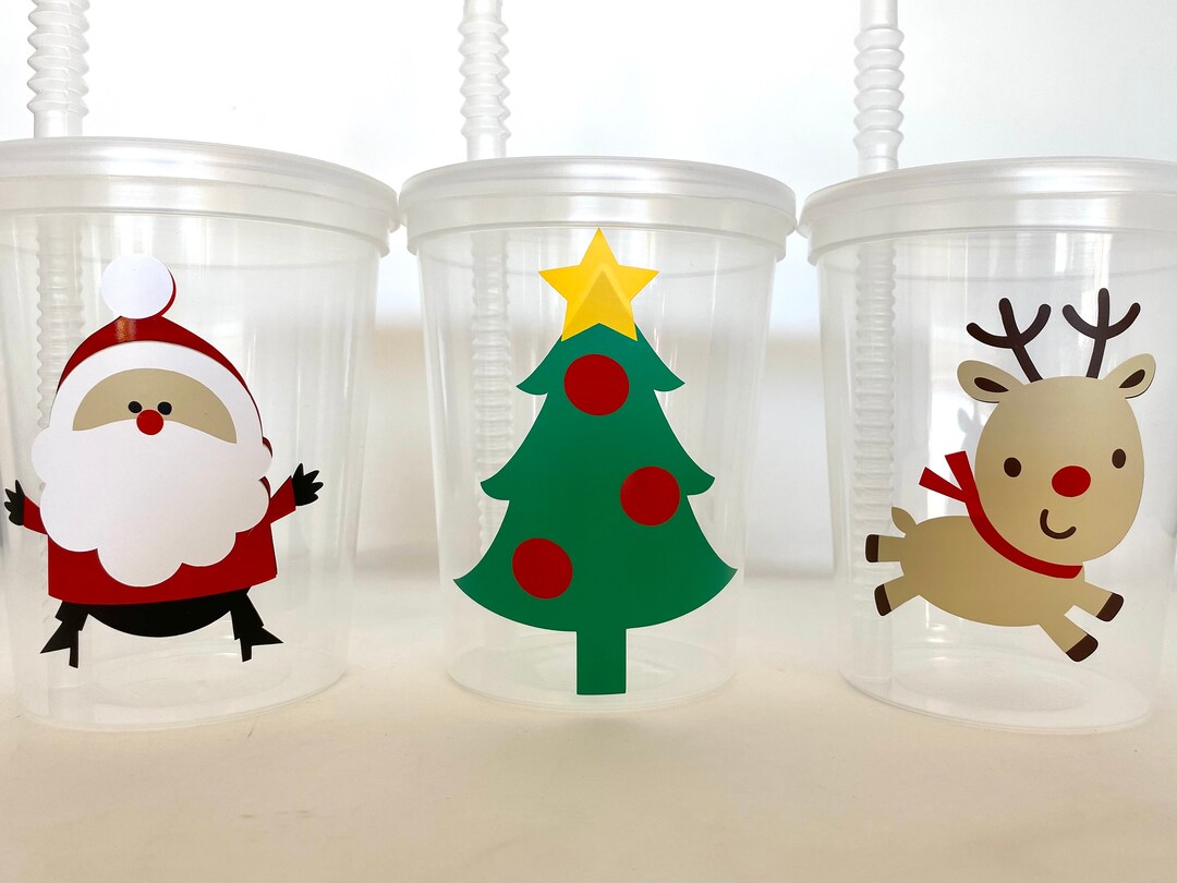 Christmas Party Cups Reusable Christmas Party Cups Christmas - Etsy