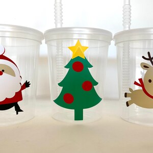 Christmas Party Cups Reusable Christmas Party Cups Christmas - Etsy