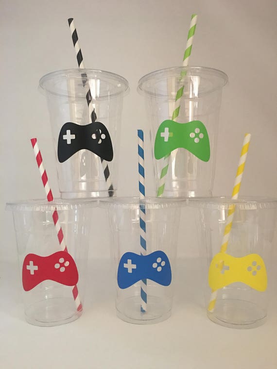 Video Game Party Cups Gaming Party Gamer Party Cups Video | Etsy