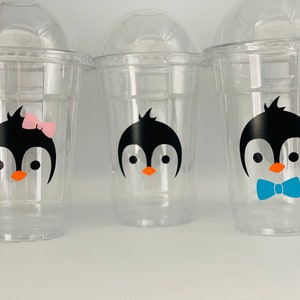 Penguin Party Cups, Penguin Birthday Party Cups, Penguin Party Supplies ...
