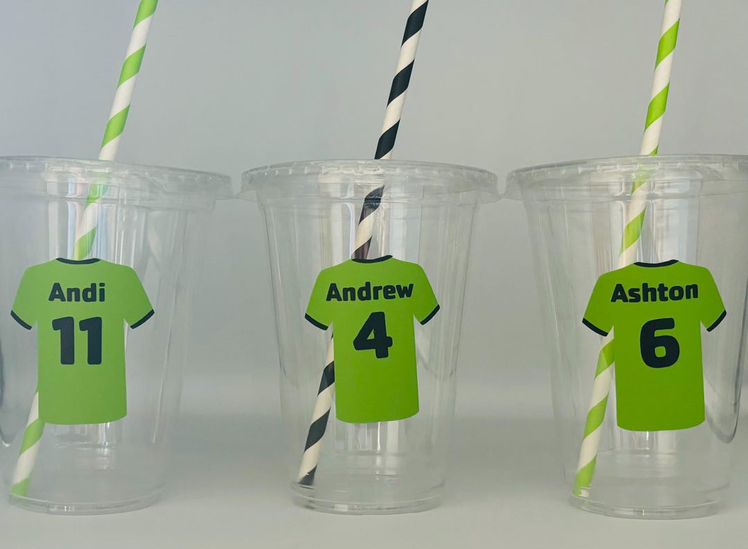 Soccer Party Cups, Soccer Birthday Party Cups, Soccer Team Party ...