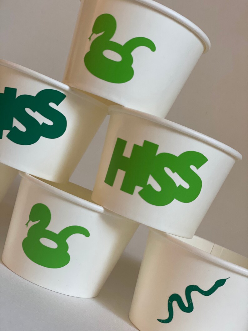 Snake Party Snack Cups Reptile Birthday Party Reptile Party - Etsy