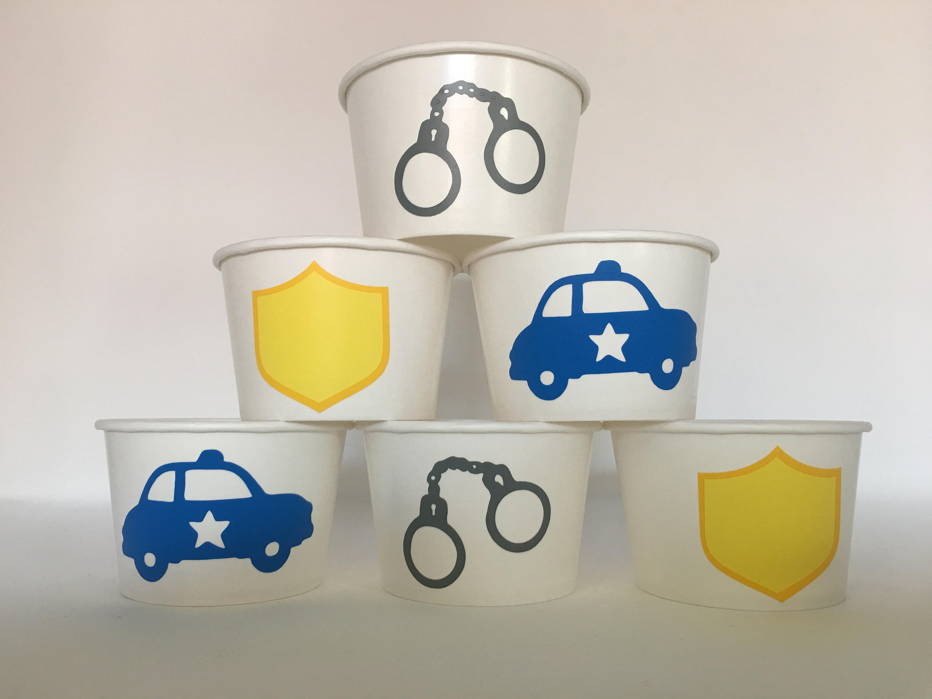Police Party Cups Cop Party Cups Police Birthday Party Cups | Etsy