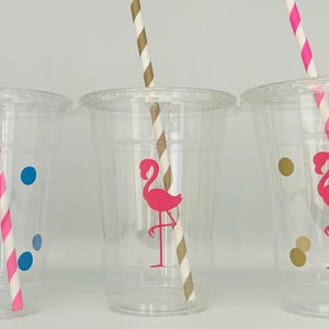 Flamingo Party Cups, Flamingo Birthday Party Cups, Flamingo Party Favor ...