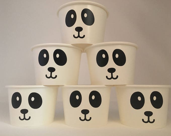 Panda Party Snack Cups Panda Birthday Party Panda Baby - Etsy