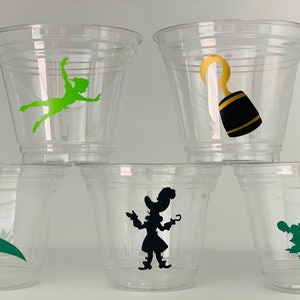 Peter Pan Party Snack Cups, Peter Pan Birthday Party Snack Cups, Peter ...
