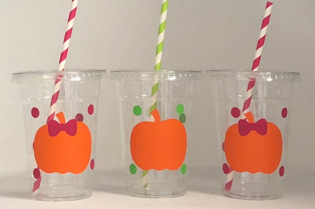 Pumpkin Patch Party Cups, Pumpkin Party Cups, Pumpkin Birthday Party ...