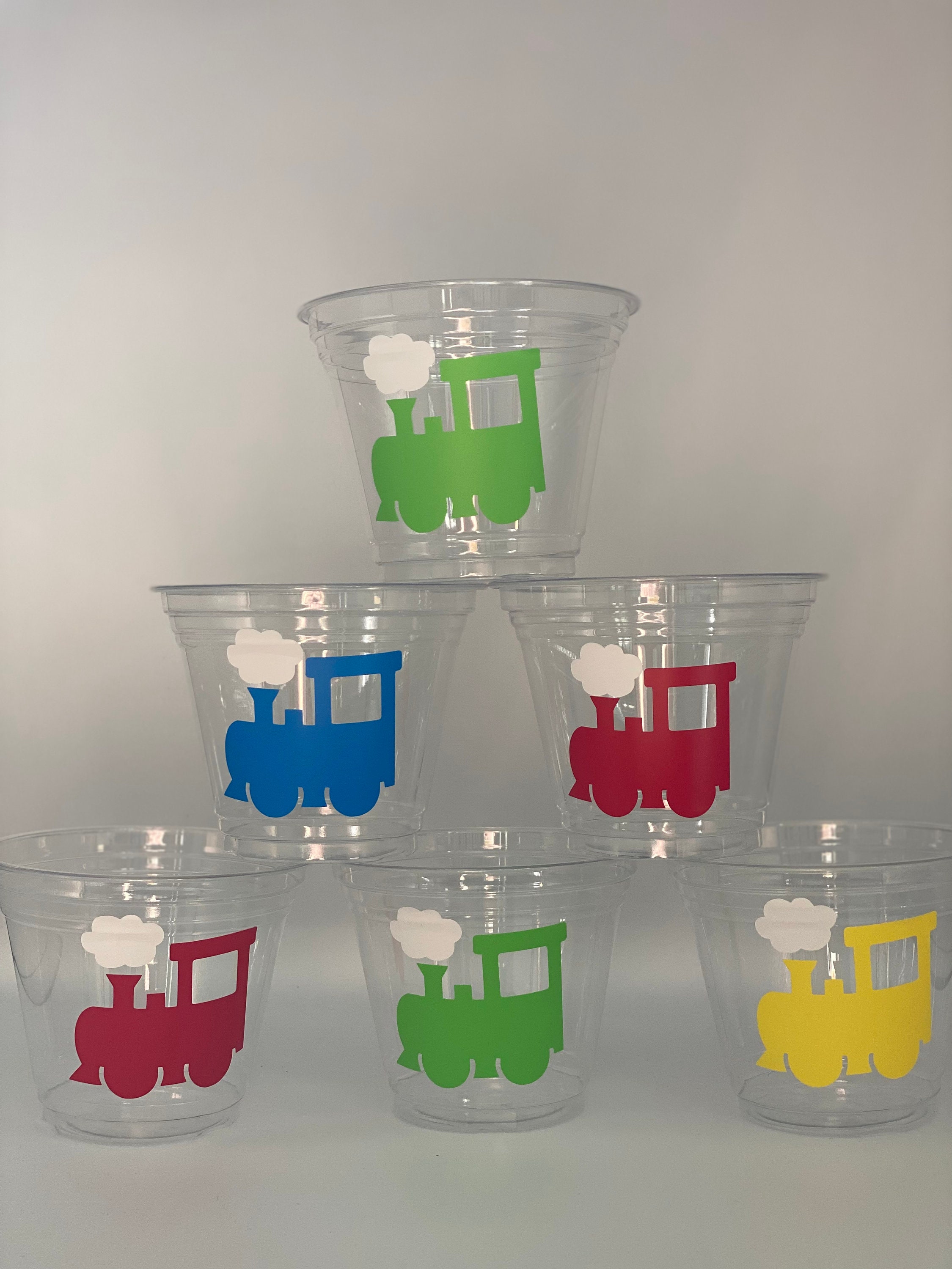 Train Party Cups Train Birthday Party Train Baby Shower - Etsy