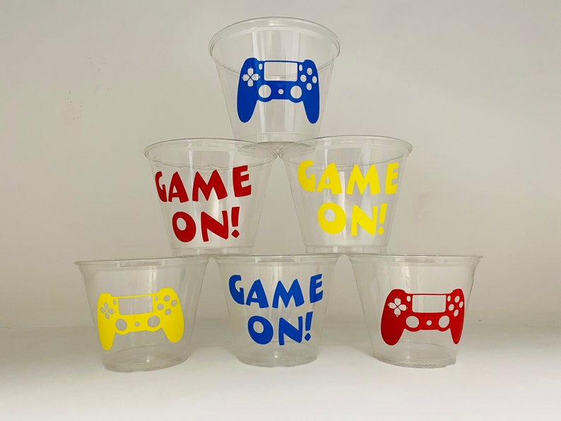Video Game Party Cups, Gaming Party, Gamer Party Cups, Video Game ...
