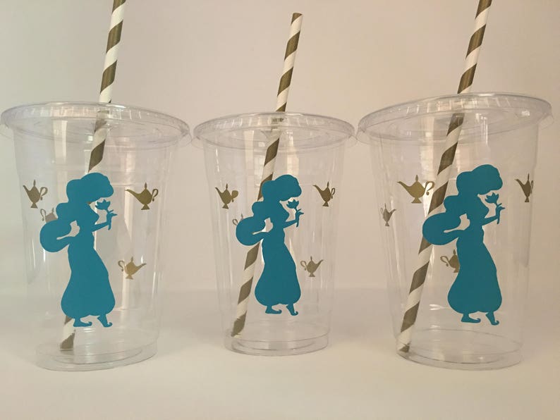 Aladdin Party Cups, Jasmine Party Cups, Arabian Nights Jasmine Birthday ...