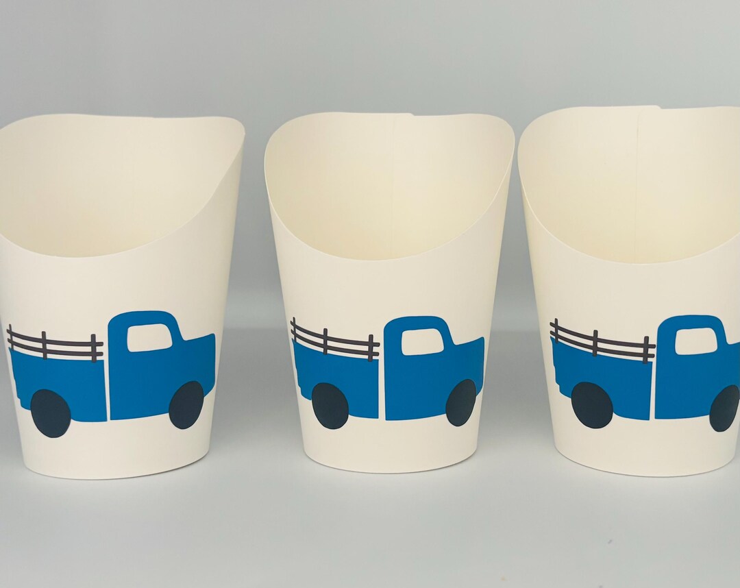 Blue Truck Party Cups, Blue Truck Birthday Party, Farm Party Cups, Farm ...