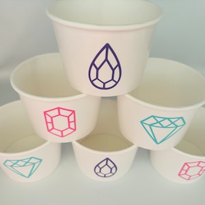 Gem Birthday Party Cups, Crystal Party, Diamond Party, She's a Gem ...