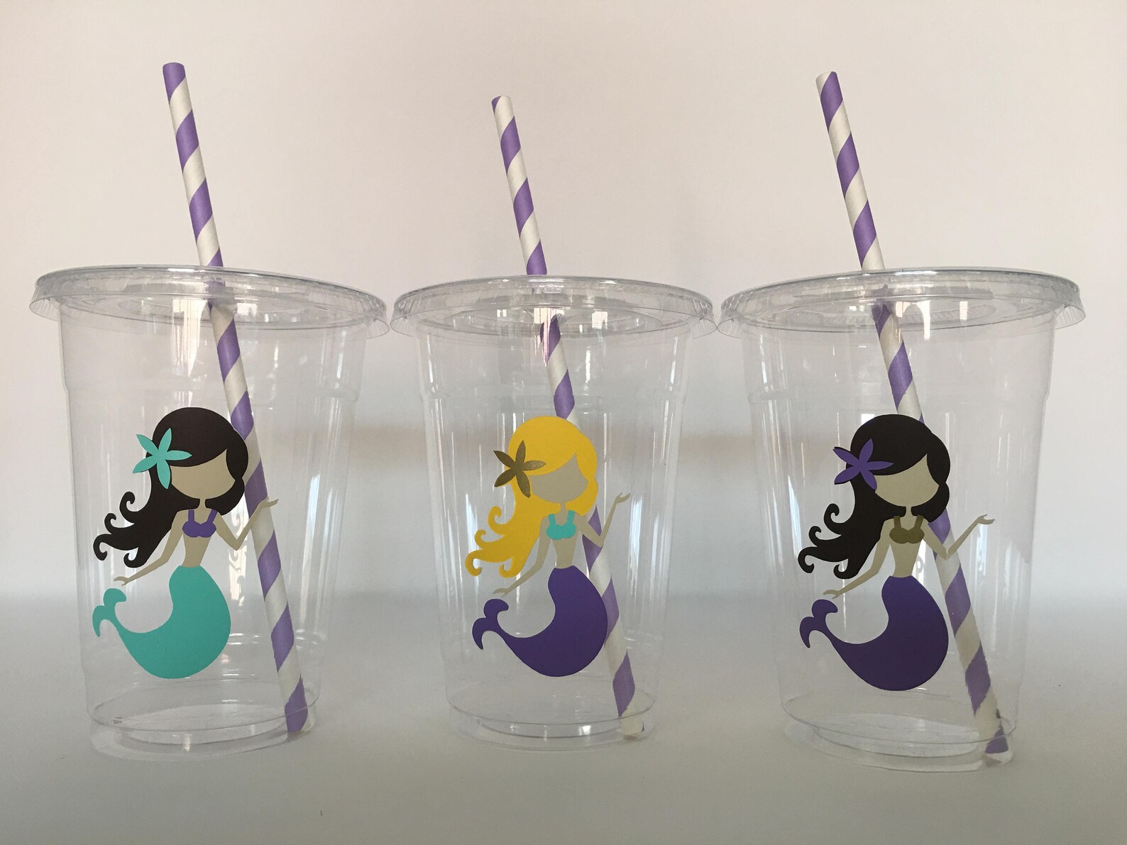 Mermaid Party Cups, Mermaid Birthday Party, Mermaid Baby Shower, Ocean ...