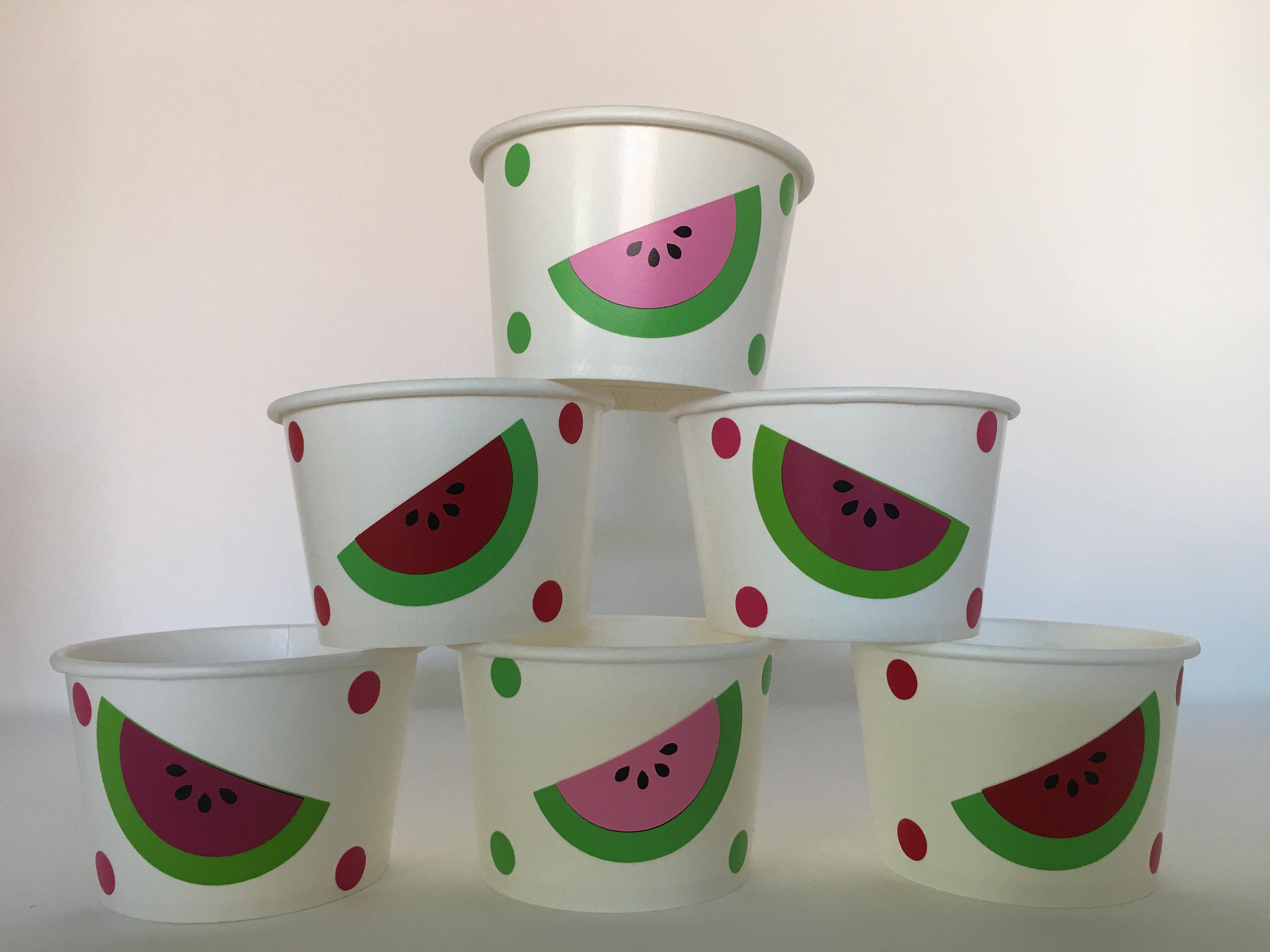 Watermelon Party Snack Cups Watermelon Birthday Party Snack - Etsy