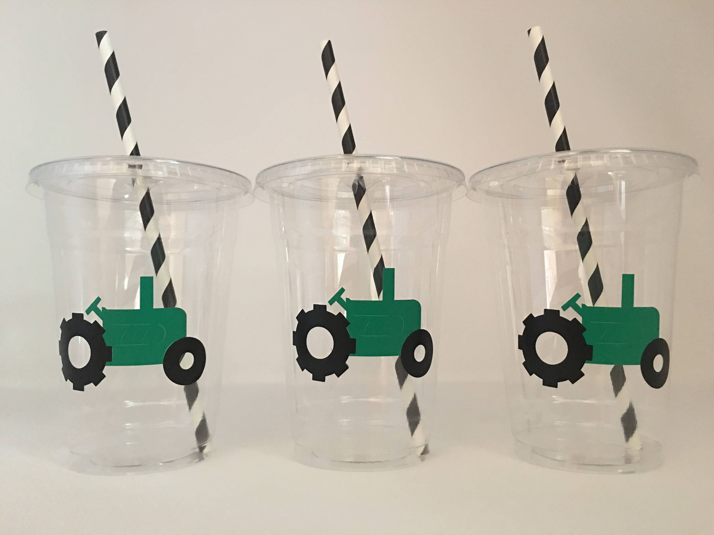 Tractor Party Cups, Tractor Birthday Cups, Farmer Party, Tractor Baby ...